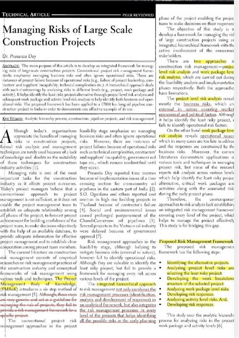 pdf managing risks of large scale construction projects dokumen tips
