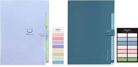 Skydue 8 Pockets Expanding File Organizer And 5 Pockets Expanding File Organizer