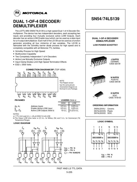 Datasheet 74139 Download Free Pdf Logic Gate Electronic Engineering