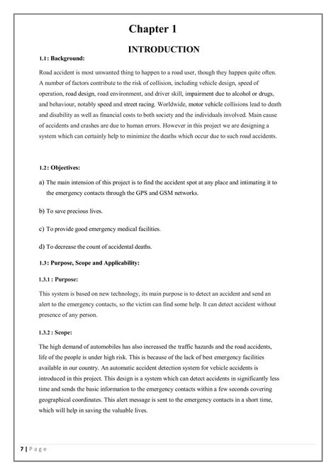 accident detection system project report pdf computer peripherals