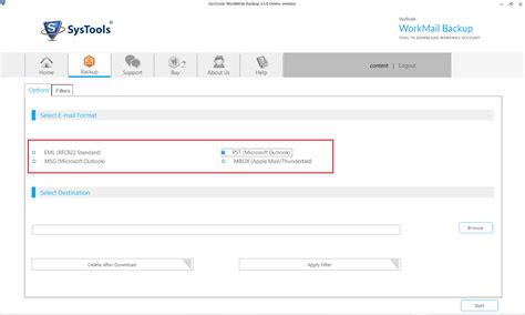 workmail backup download aws emails into pst mbox eml msg format