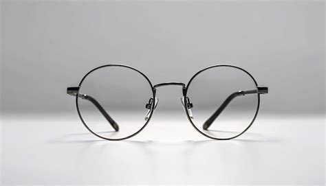 Premium Photo Translucent Eyeglass Frames On A Blurred White