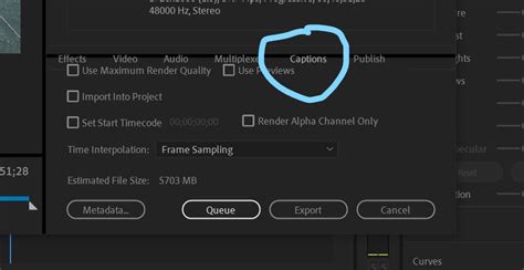 Exporting Closed Captions Adobe Community 10982586