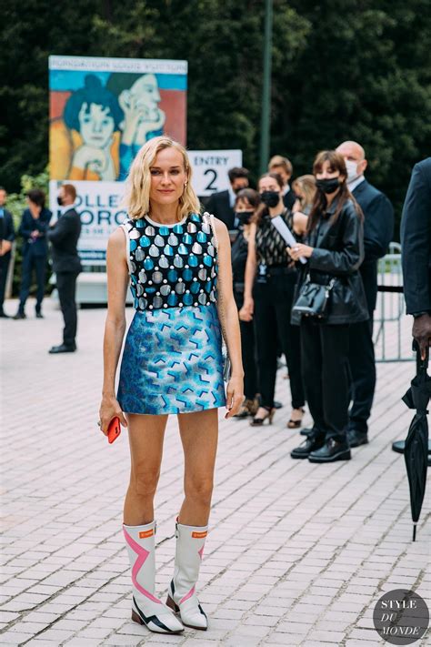 Haute Couture Fall 2021 Street Style Diane Kruger Style Du Monde