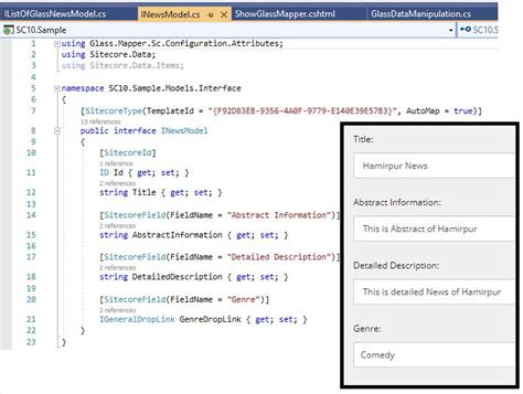 Sitecore Glass Mapper Editable Fields Sunil Rana