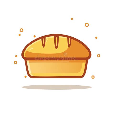 Freshly Baked Loaf Of Bread In A Baking Pan Bakery Illustration Stock Vector Illustration Of