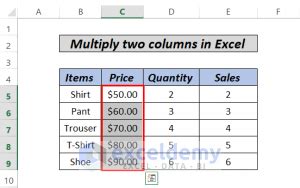 How To Multiply Two Columns In Excel 5 Easiest Methods ExcelDemy