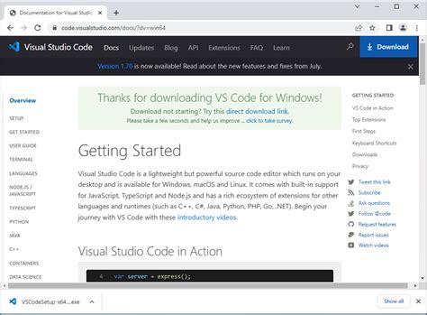 Install VSCode CS2024 Fall 2022