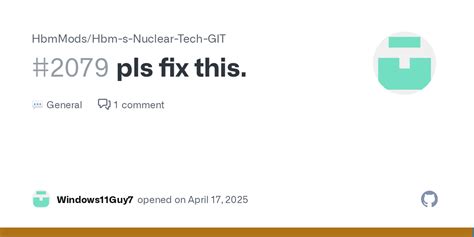 Pls Fix This HbmMods Hbm S Nuclear Tech GIT Discussion 2079 GitHub