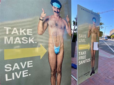 A Naked Borat Is Doling Out Masks In Downtown DC Washingtonian