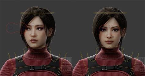 Check Out This Custom Blender Ada Wong Re4 Remake Facial Rig