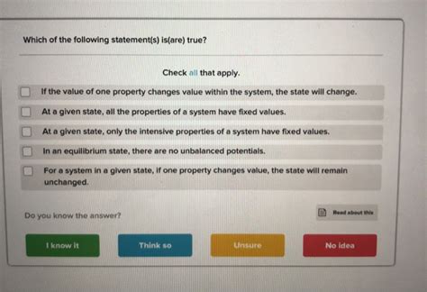 Solved Which Of The Following Statement S Is Are True