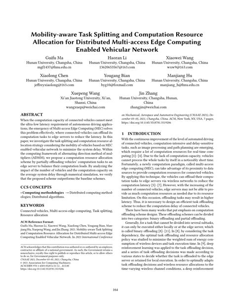 pdf mobility aware task splitting and computation resource allocation