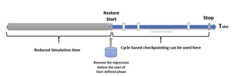 efficient usage of phase based and cycle based check pointing