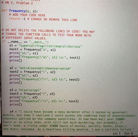 Solved Problem 2 Character Frequency Put Your Netid