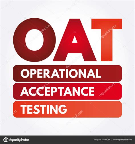 Oat Operational Acceptance Testing Acronym Stock Vector Image By