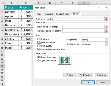 Print Titles In Excel Definition Examples How To Print