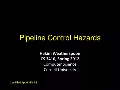 PPT Pipeline Control Hazards PowerPoint Presentation Free Download ID