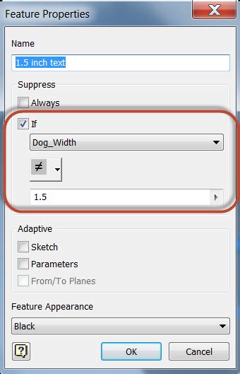 The Settings For The 15 Inch Text