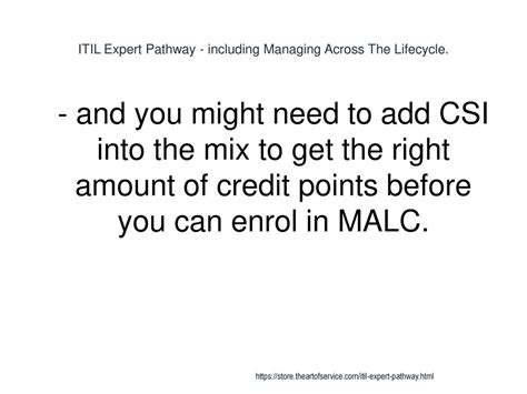 Itil Expert Pathway Including Managing Across The Lifecycle Ppt Download