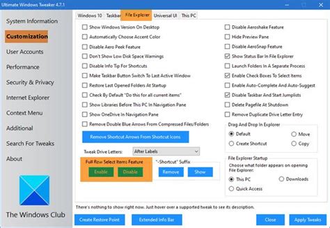 How To Disable Full Row Selection In Windows Explorer Archyde