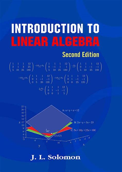 Introduction To Linear Algebra Nd Edition Linus Learning