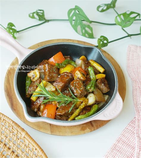 소고기 찹스테이크 만들기 안심 찹스테이크 소스 백종원 찹스테이크 만들기 네이버 블로그