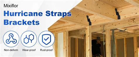 Mixiflor 30 Pcs Hurricane Straps Brackets 18 Gauge13mm Thick