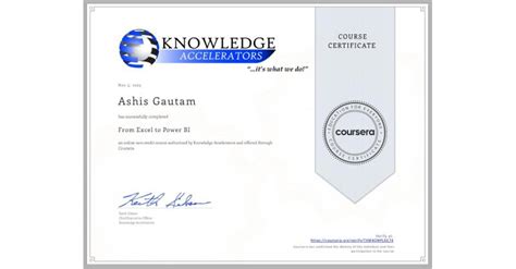 Ashis Gautam On Linkedin Completion Certificate For From Excel To Power Bi