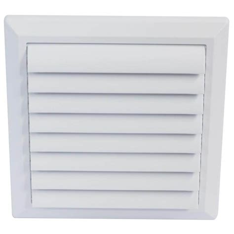 Gflow Fix Grill 8นิ้วx8นิ้ว ต่อท่อ 6นิ้ว สีขาว ฝาครอบช่องระบายอากาศ หน้ากากระบายอากาศบานเกร็ด