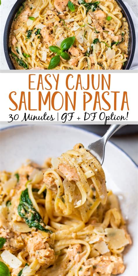 Cajun Salmon Pasta Healthy Hearty Recipes