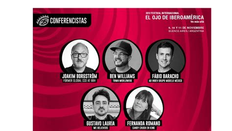 Lauria Borgström Williams Baracho Y Romano Primeros Ponentes Del El Ojo 2022 Progpublicidad