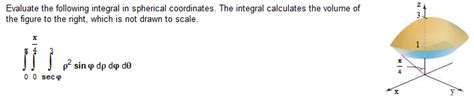 Solved Evaluate The Following Integral In Spherical Chegg