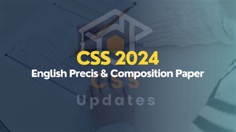 Css English Precis Paper 2025 Pdf Download Css Past Papers