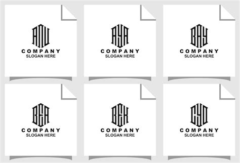 Premium Vector Set Of Creative Three Initial Monogram Logo Design Premium Vector Set Of Creative Three Initial Monogram Logo Design