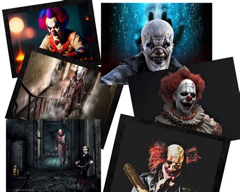 Creepy Clowns Calendar 2024 Scary Clown Calendar Clown Horror Movie