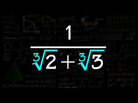 Rationalize Two Cube Roots Dear Mostafa YouTube