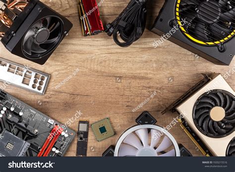 Modern Desktop Computer Hardware Components On Stock Photo 1920215516 Shutterstock