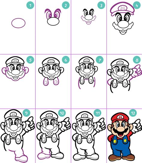 How To Draw Mario
