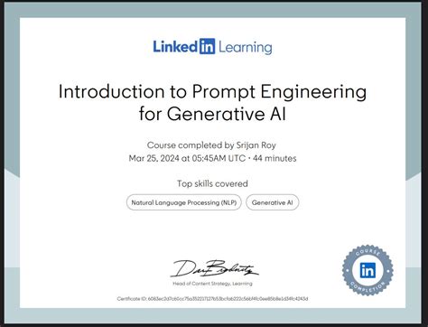 srijan roy on linkedin generativeai certificateachievement aiinnovation
