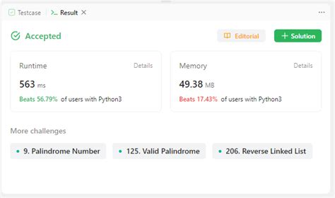 Leetcode 234 Palindrome Linked List