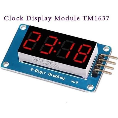 Jual Tm1637 Clock Module 4 Digit Jam Timer Tm 1637 Arduino
