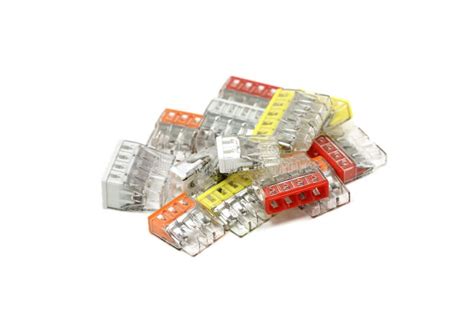 Multiple Connections To The Electronic Terminal Stock Photo Image Of Plug Parts 53535224