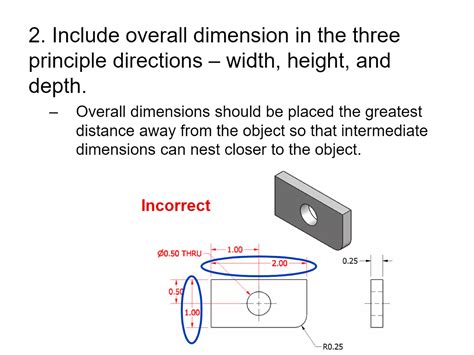 Multi View Dimensioning Rules Notes Ppt