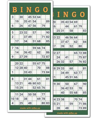 Printable Bingo Cards 1 90 Free