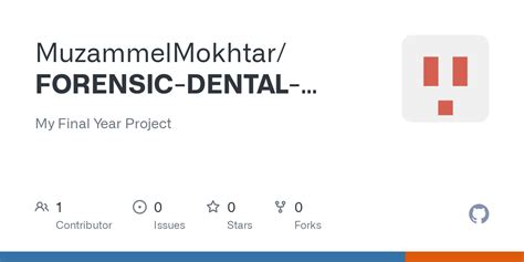 Github Muzammelmokhtar Forensic Dental Identification Using Deep Learning My Final Year Project