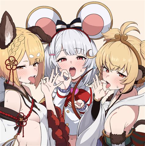 Rule 34 0haribo0 Anchira Granblue Fantasy Breasts Dog Ears Erune