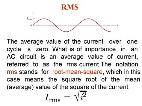 Formula For Rms Current