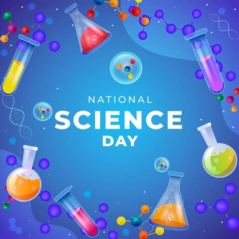 Premium Vector Gradient World Science Day Illustration