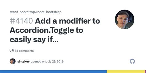 Add A Modifier To Accordiontoggle To Easily Say If Accordioncollapse